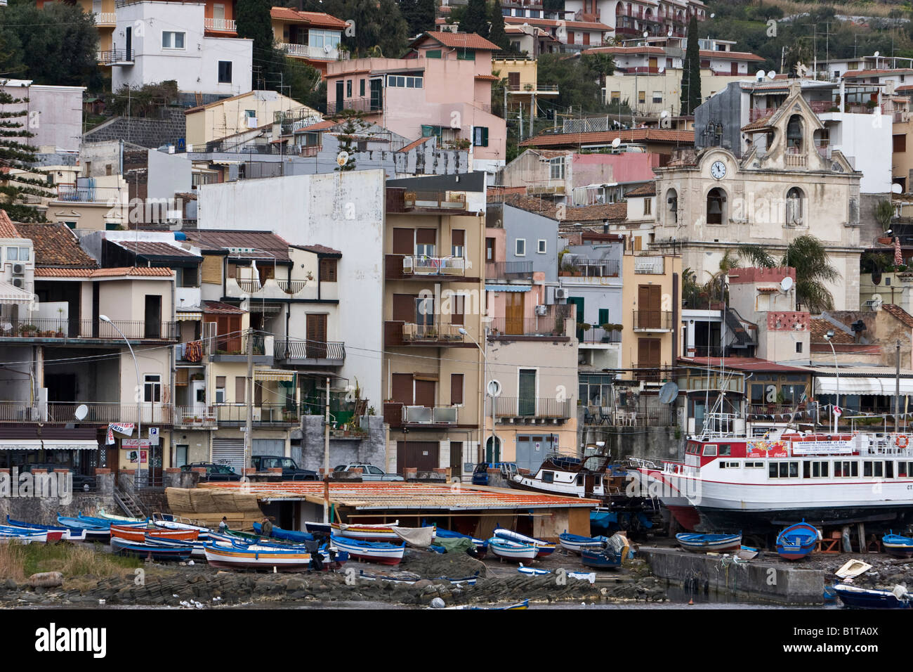 Aci Trezza Harbor Sicily Stock Photo - Alamy