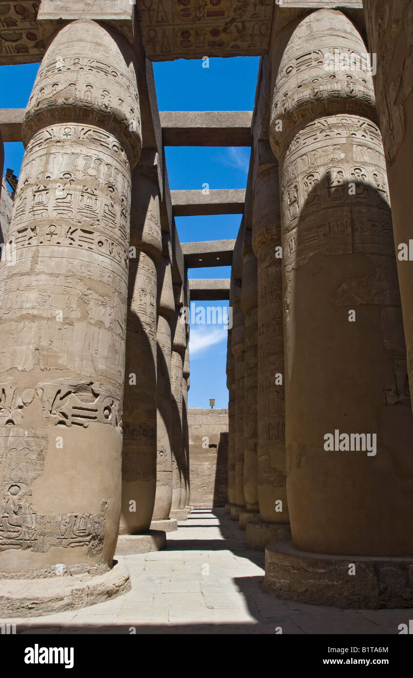 The Hypostyle Hall, Temple of Karnak, Luxor, Egypt Stock Photo - Alamy
