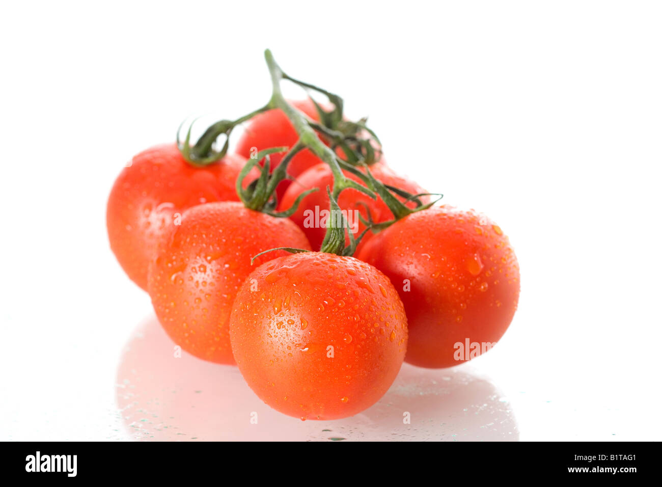 Fresh tomatoes isolated Stock Photo - Alamy