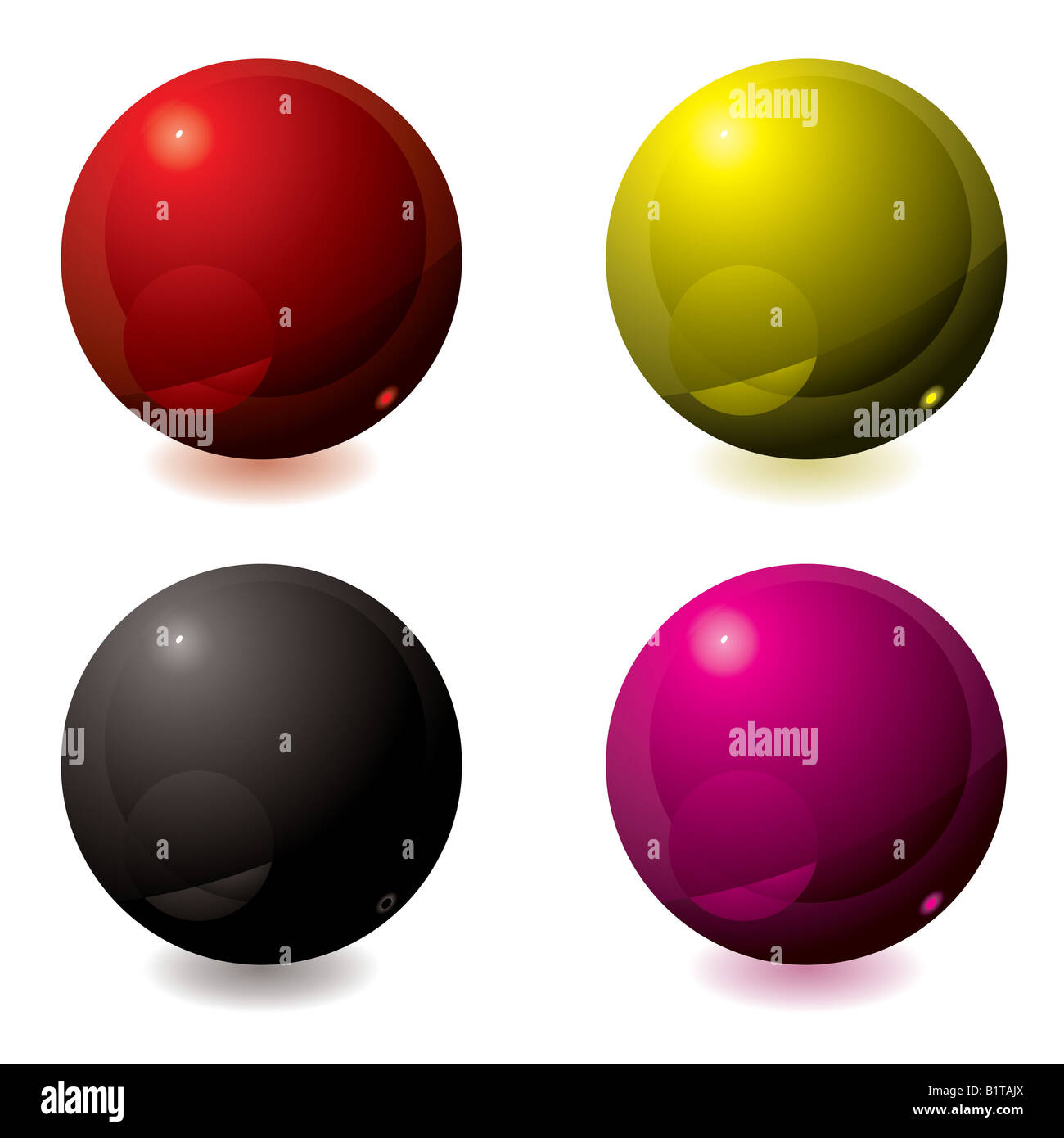 Abstract gel filled buttons in different colors ideal for web Stock ...