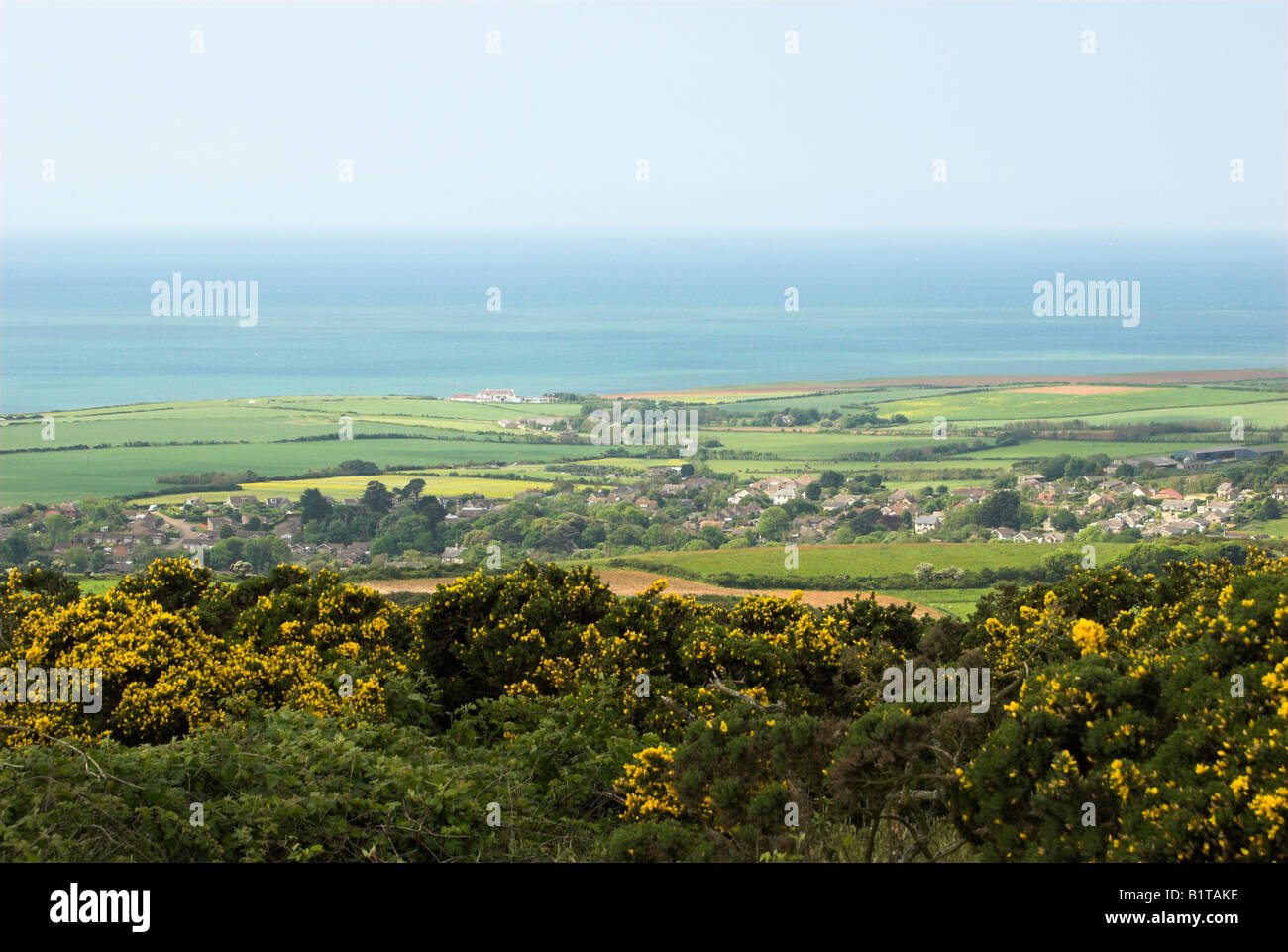 The view looking south to Brighstone Bay from Limerstone Down - Isle of ...