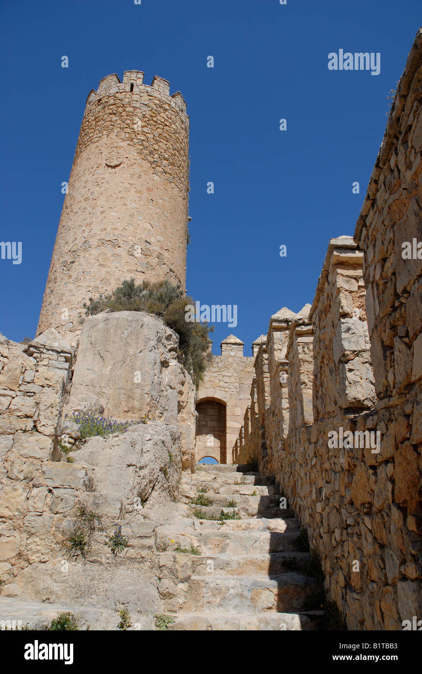 inside Almansa Castle, Almansa, Albacete Province, Castile-La-Mancha ...