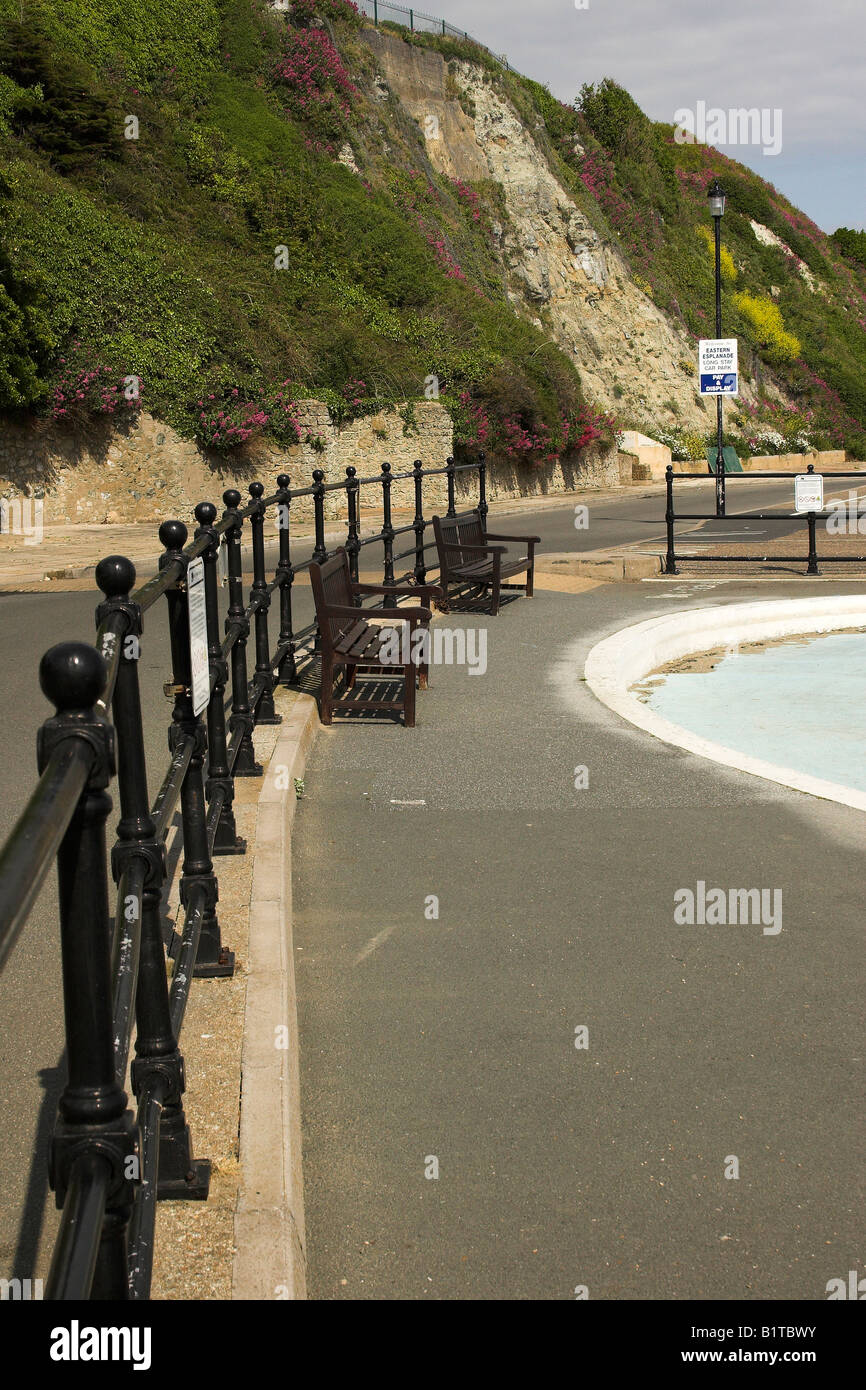 Ventnor seafront and undercliff Stock Photo - Alamy