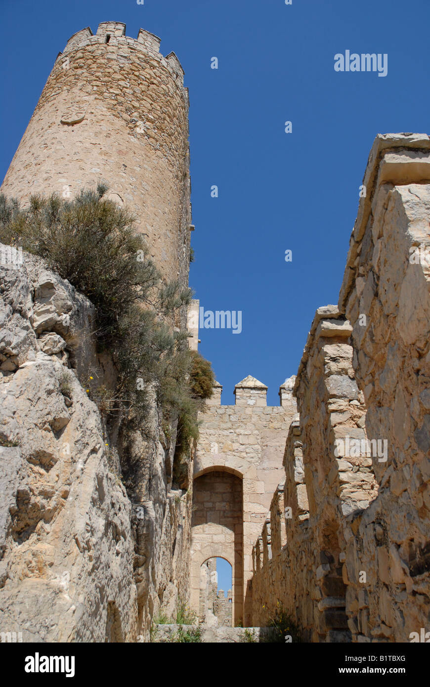 Almansa castle albacete province spain hi-res stock photography and ...