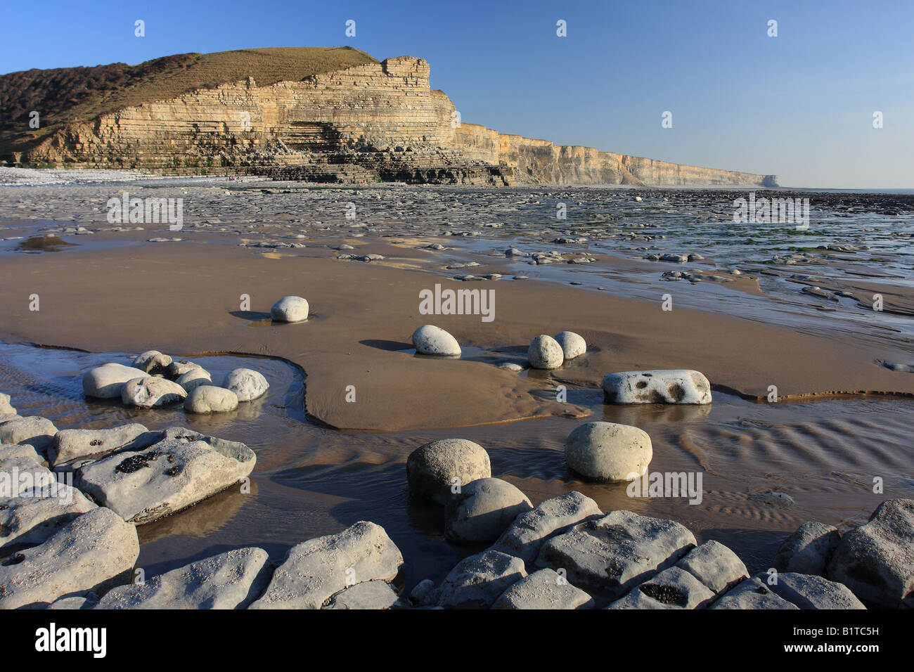 Monknash Point Glamorgan Heritage Coast Stock Photo - Alamy