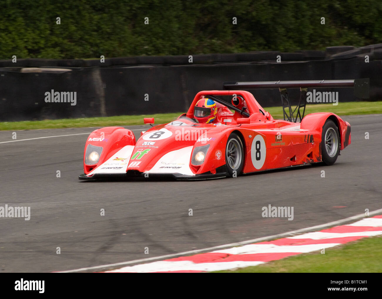 A V de V UK Ligier JS49 Sports Race Car in Brittens Corner at Oulton ...
