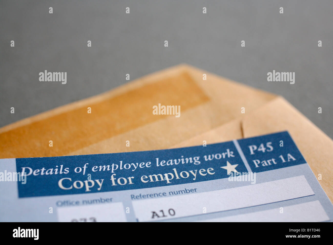 P45 form hi-res stock photography and images - Alamy