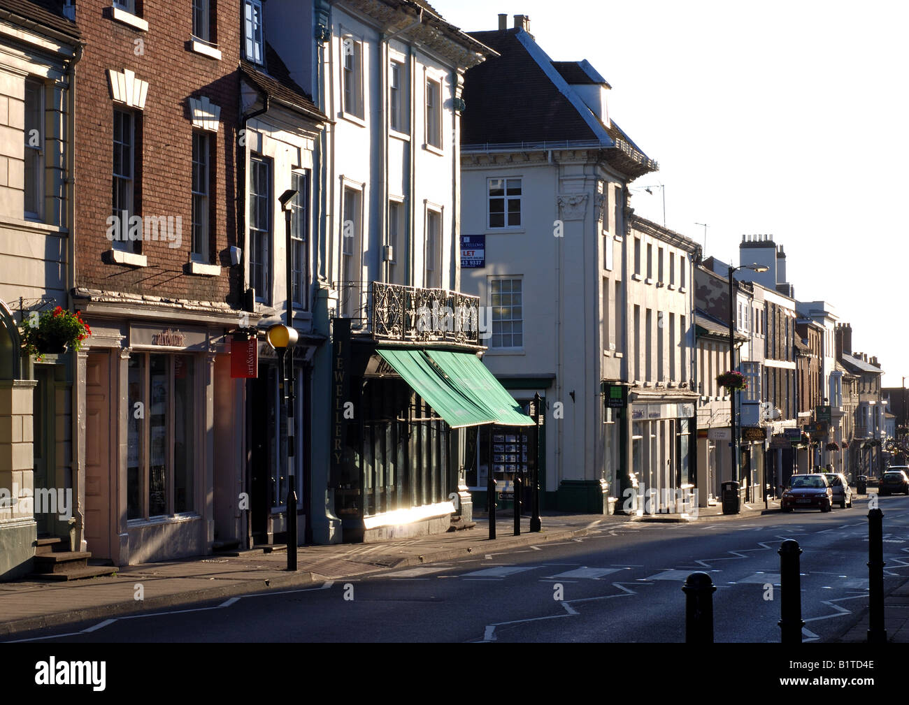 High Street and Jury Street, Warwick, Warwickshire, England, UK Stock ...