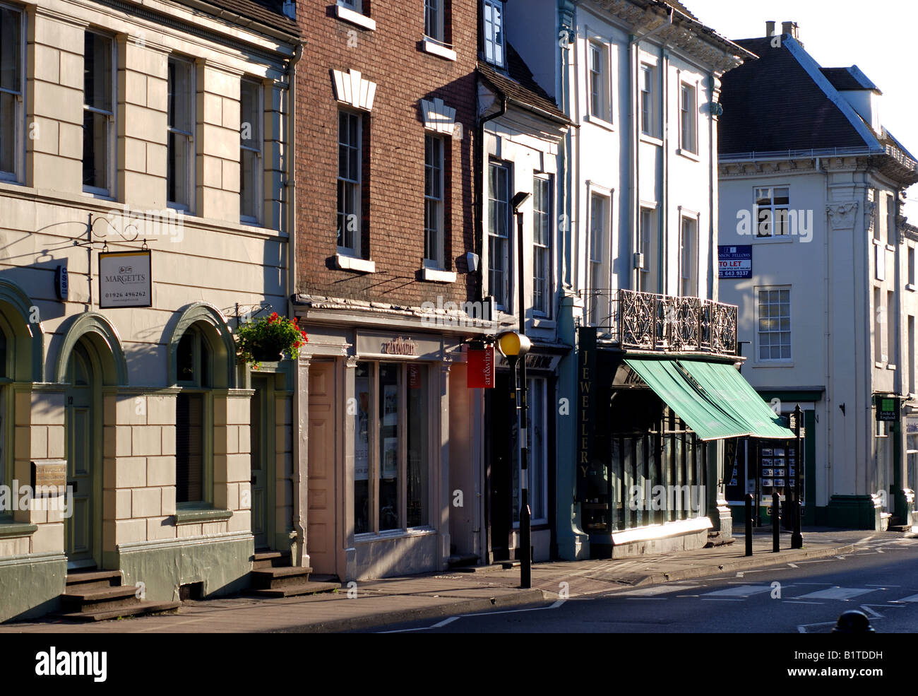 High Street, Warwick, Warwickshire, England, UK Stock Photo - Alamy