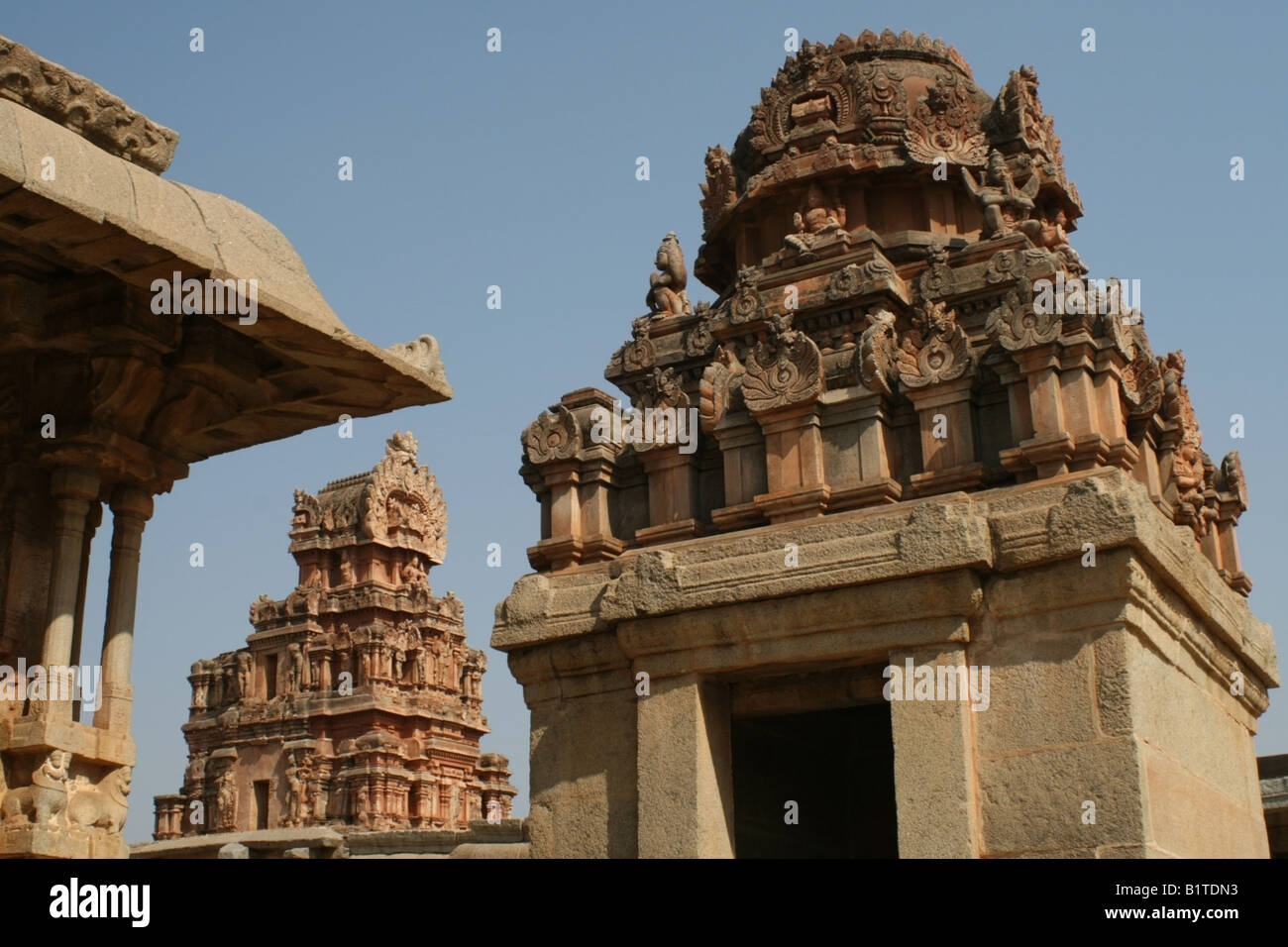 Krishna temple towers , Hampi , Karnataka , India Stock Photo - Alamy