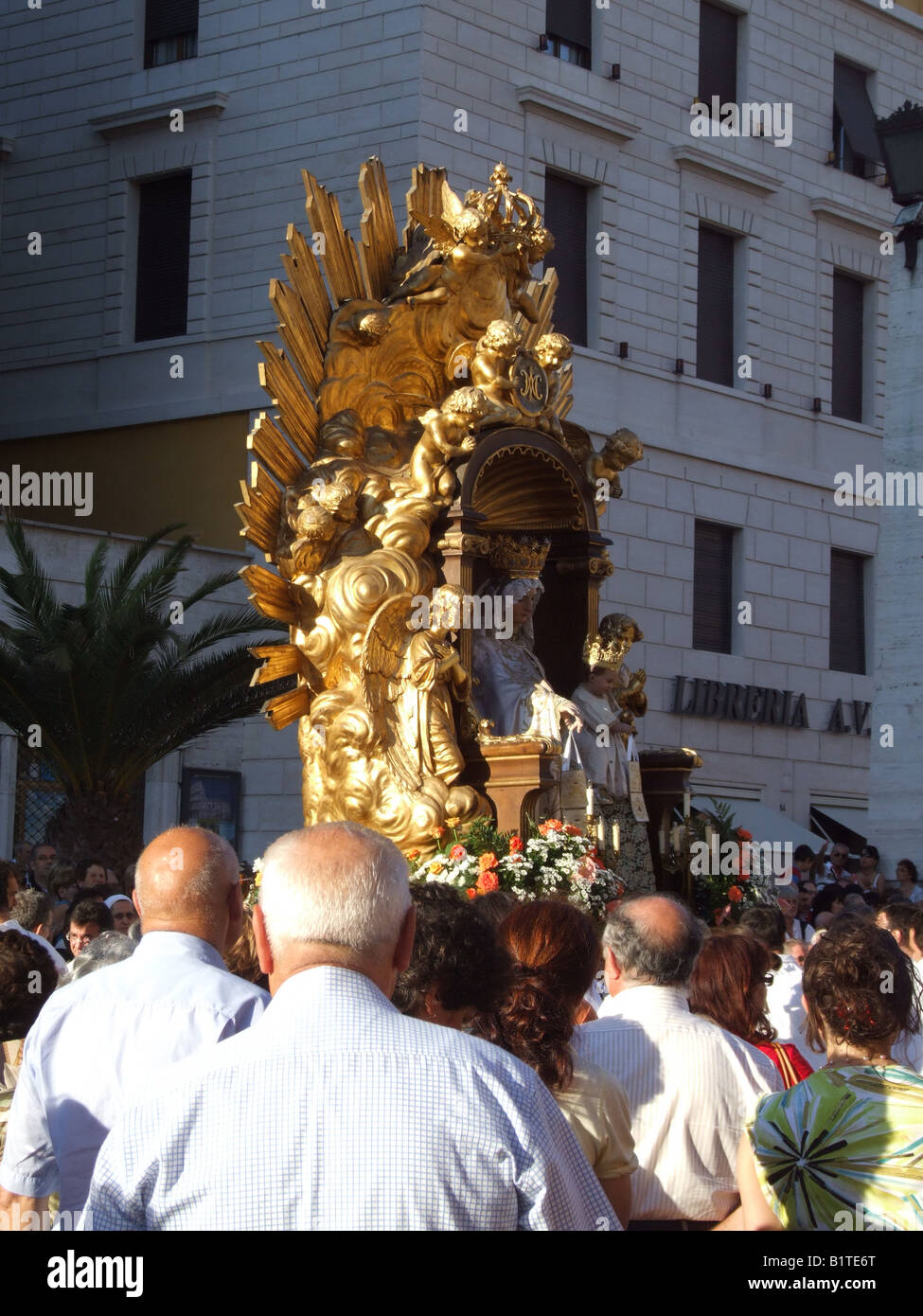 priests at religious procession in rome italy Stock Photo - Alamy