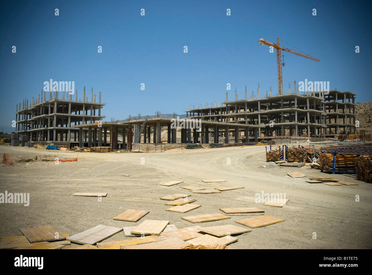 Building under construction ALMERIA Andalusia Spain Stock Photo - Alamy