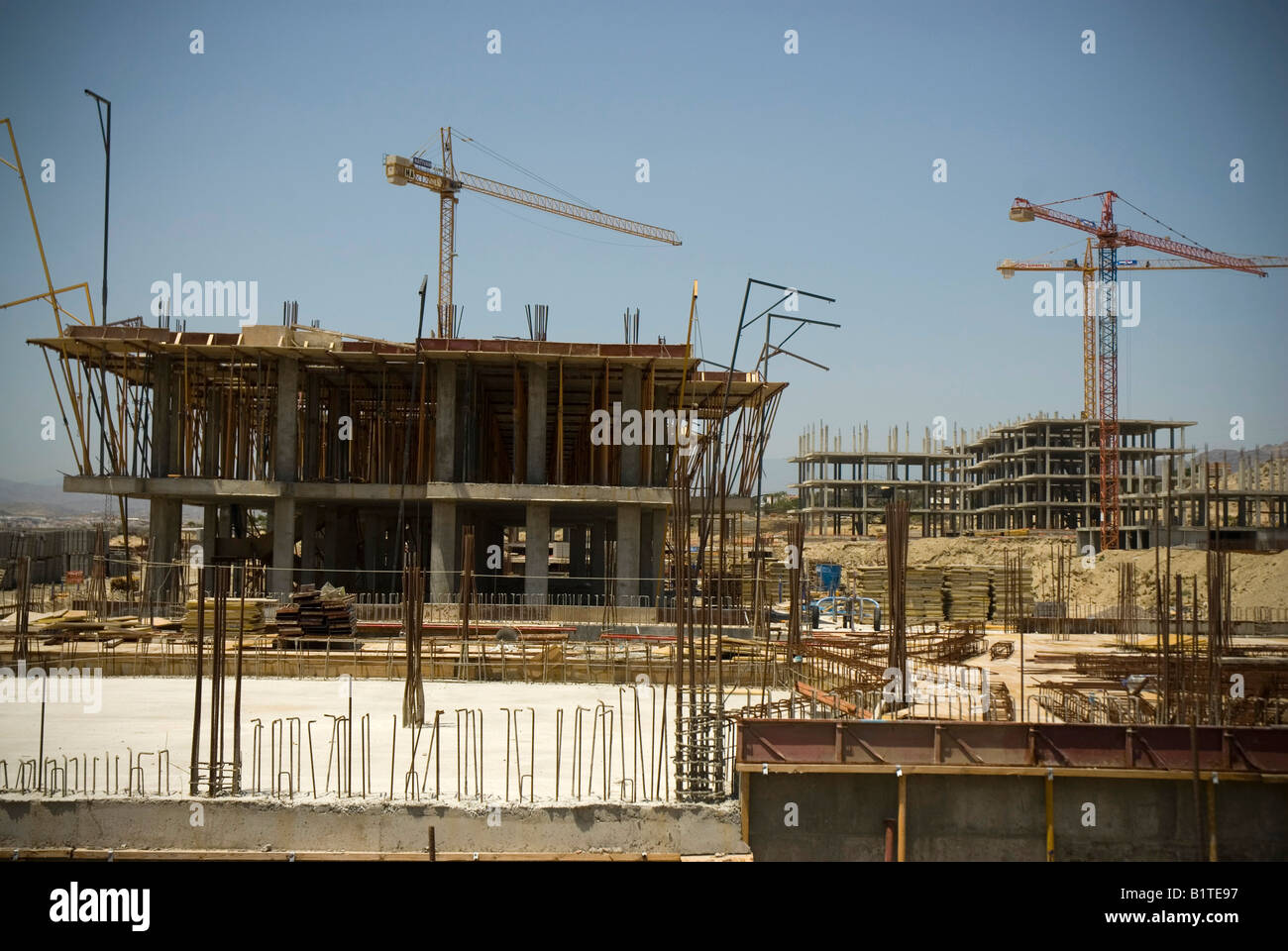 Building under construction ALMERIA Andalusia Spain Stock Photo - Alamy