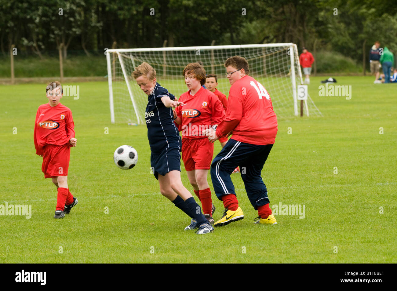 Young disabled footballers competing aberystwyth hi-res stock ...