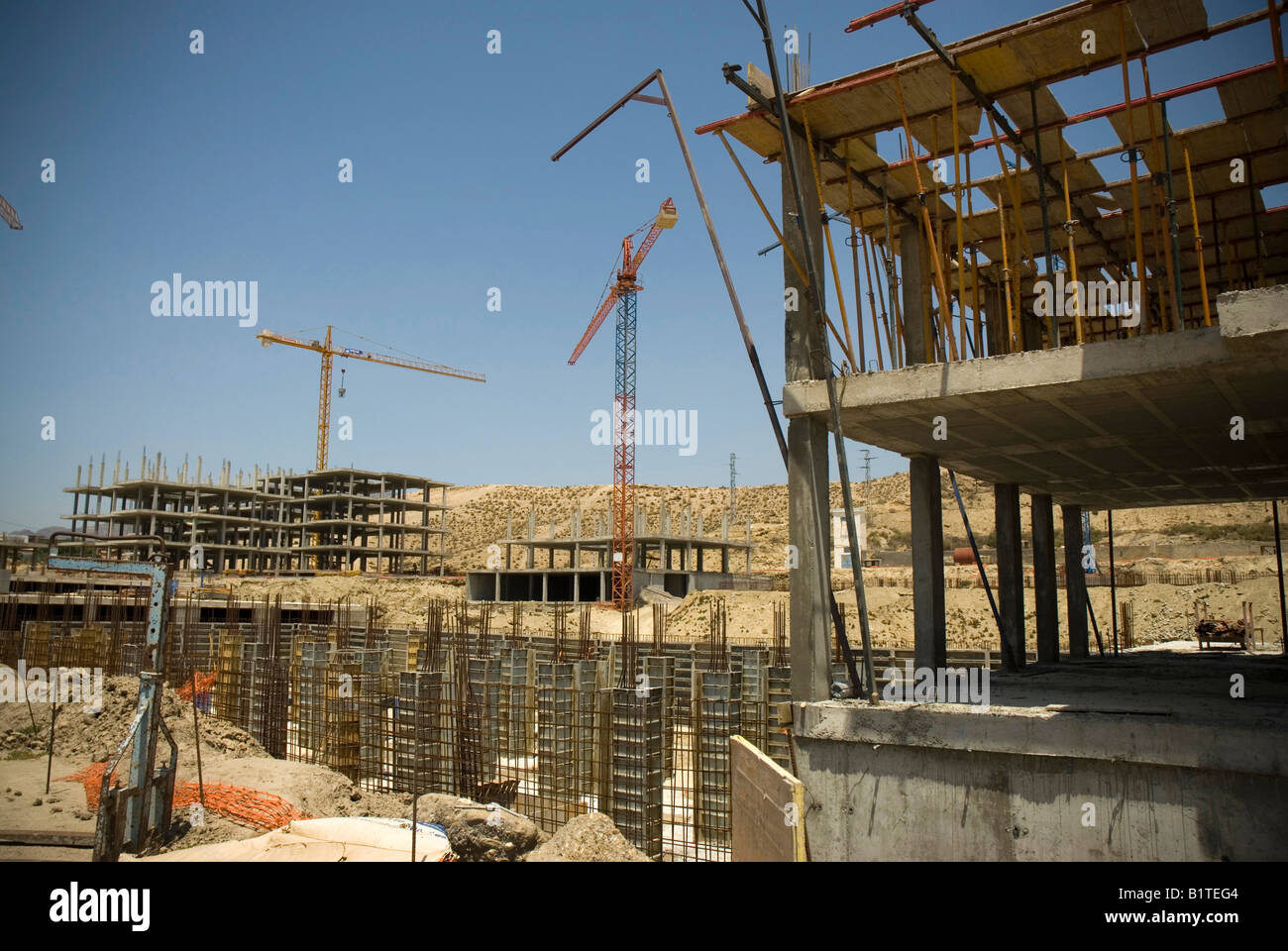 Building under construction ALMERIA Andalusia Spain Stock Photo - Alamy