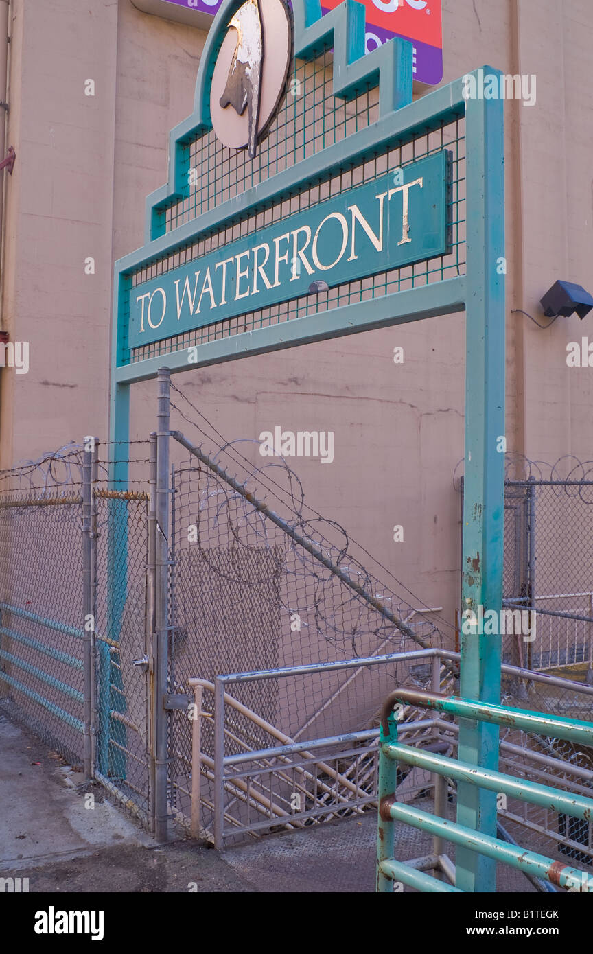 Seattle Waterfront Stairway Portal Stock Photo - Alamy