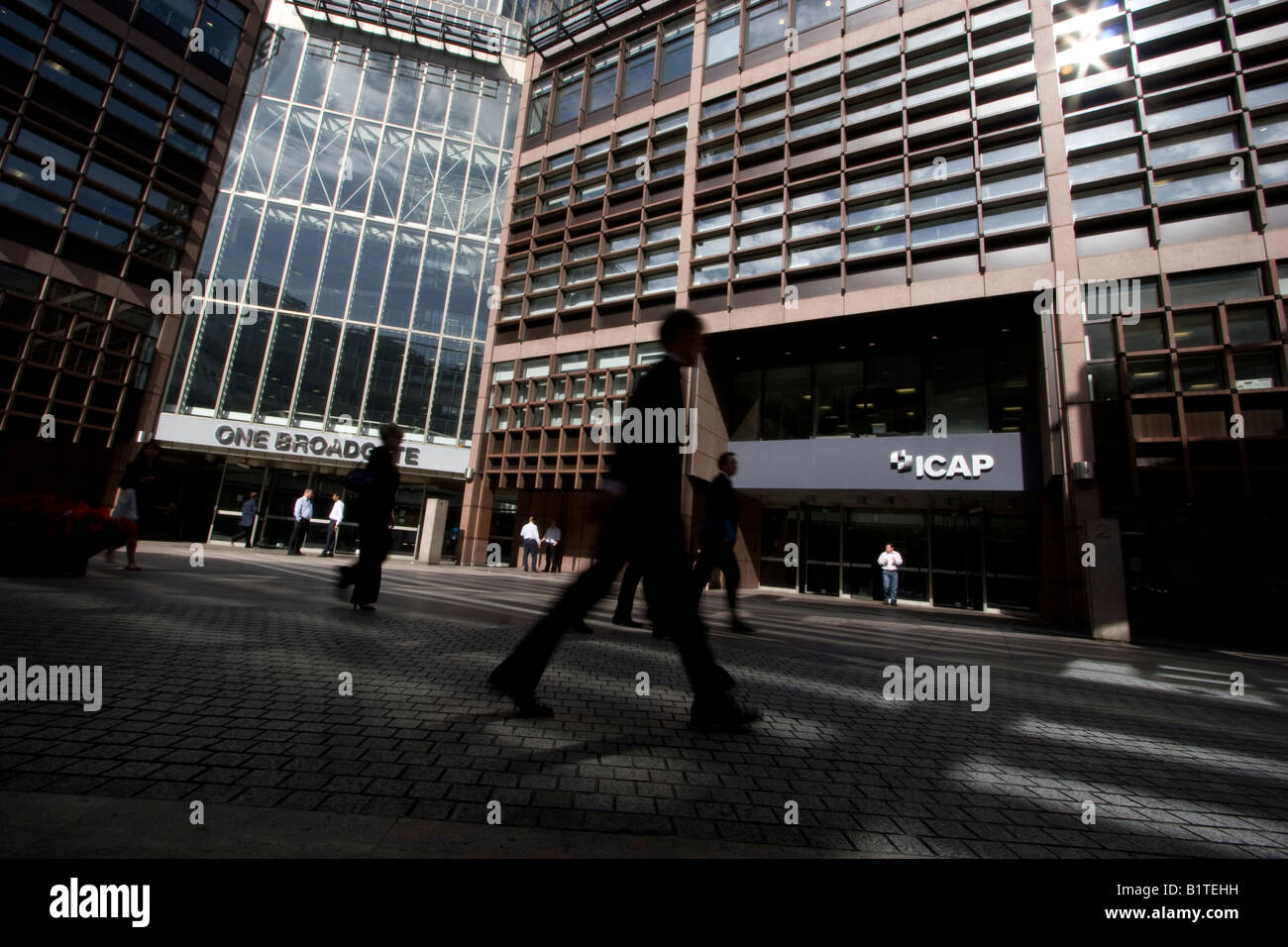 Icap financial broking services, Broadgate London UK Stock Photo - Alamy