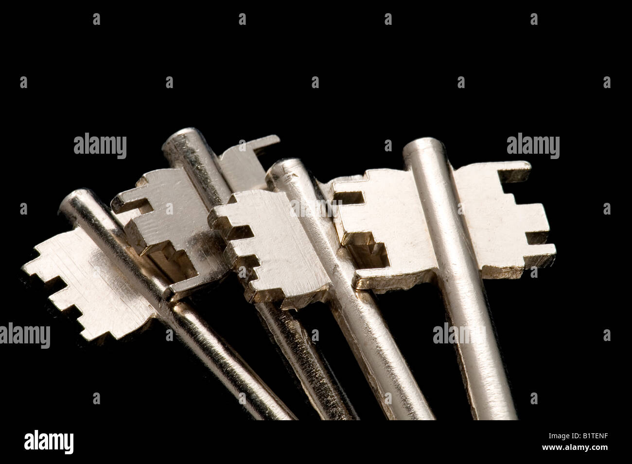 object on black Key close up Stock Photo - Alamy