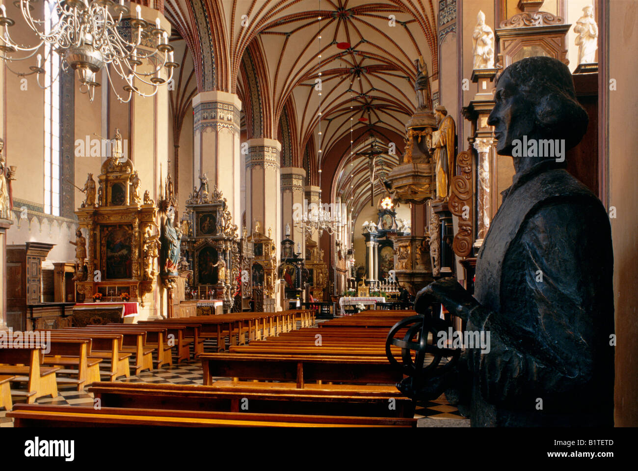 Bust of Copernikus inside the Frombork Cathedral. (Focus on Copernicus ...