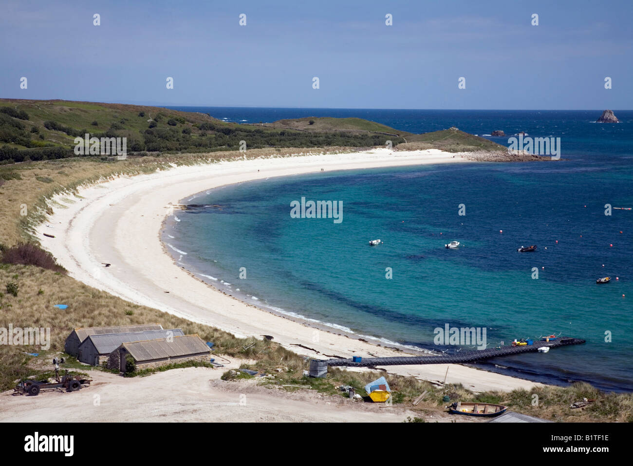higher town bay st martins Isles of Scilly Stock Photo - Alamy