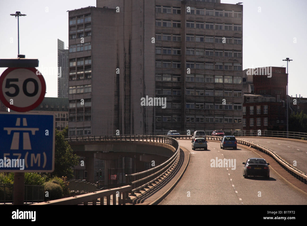 A57 (M) The Mancunian Way, motorway, Manchester, UK Stock Photo - Alamy