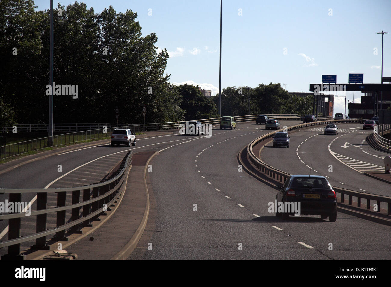 A57 (M) The Mancunian Way, motorway, Manchester, UK Stock Photo - Alamy