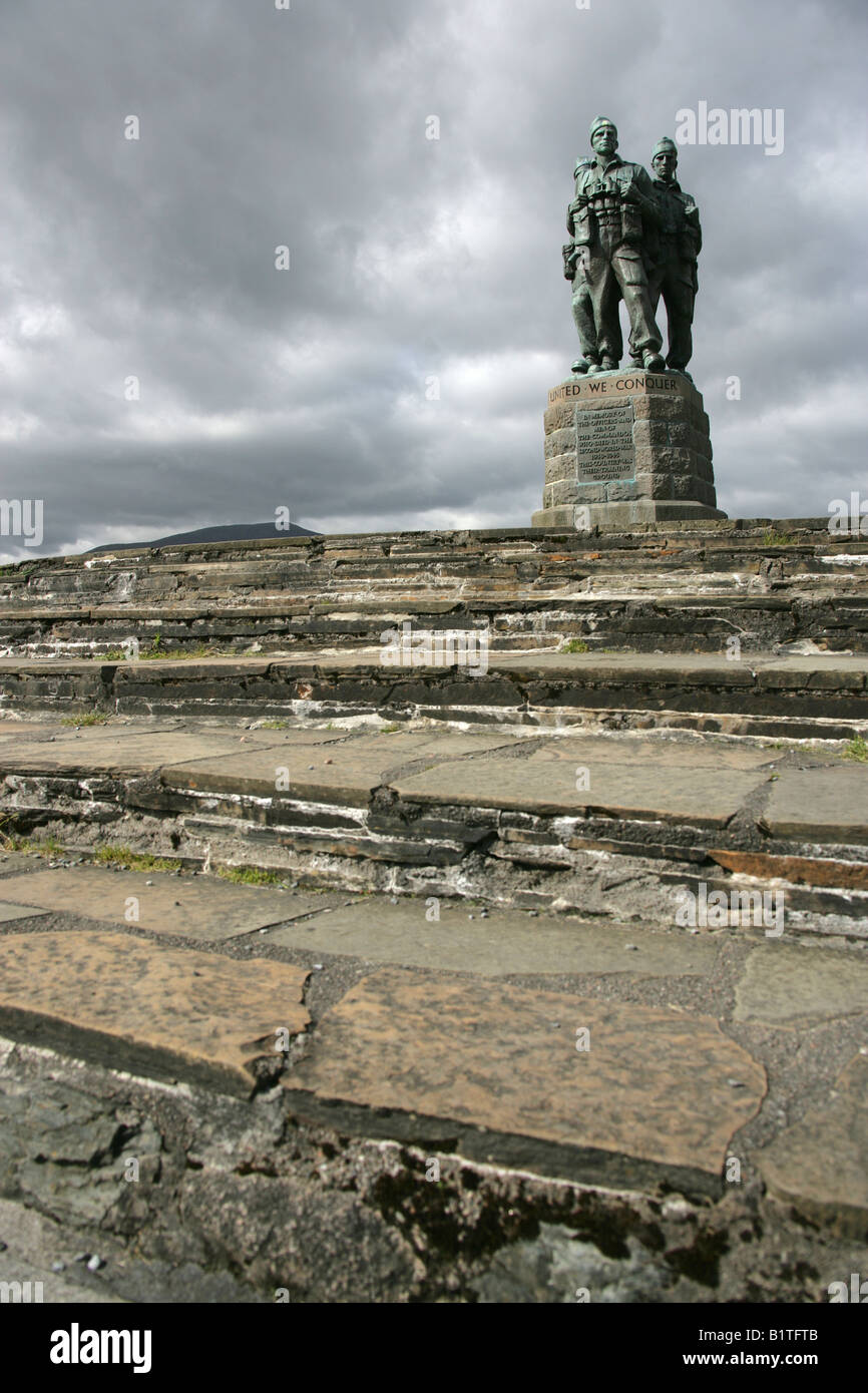 Village of Spean Bridge, Scotland. The Second World War (WWII) Commando ...