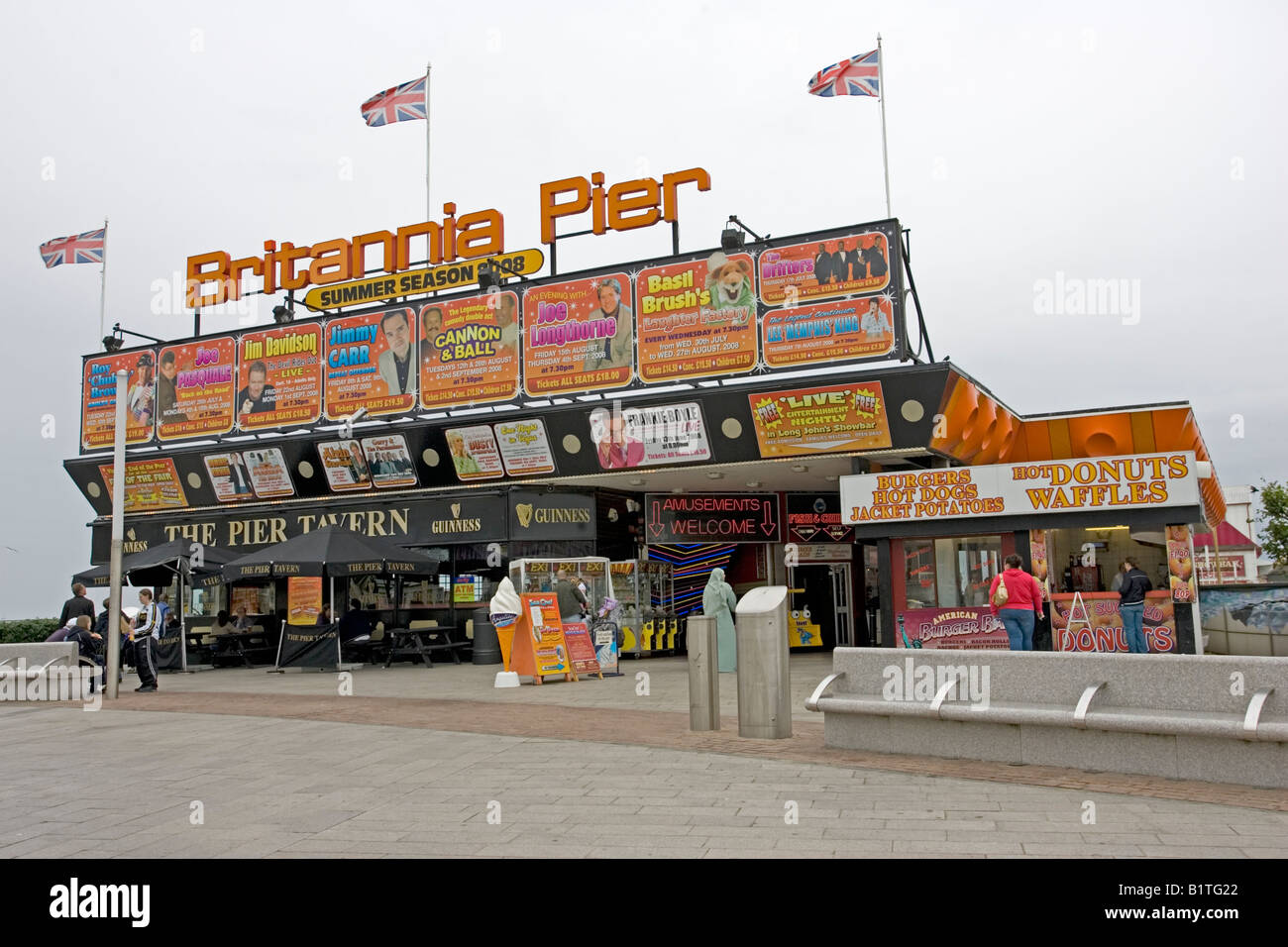 Britannia Pier seafront Great Yarmouth Norfolk UK Stock Photo - Alamy