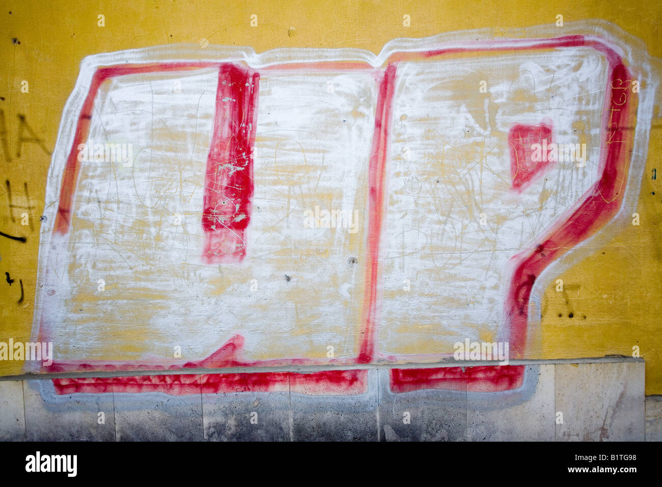 Graffiti tags on a wall Stock Photo - Alamy