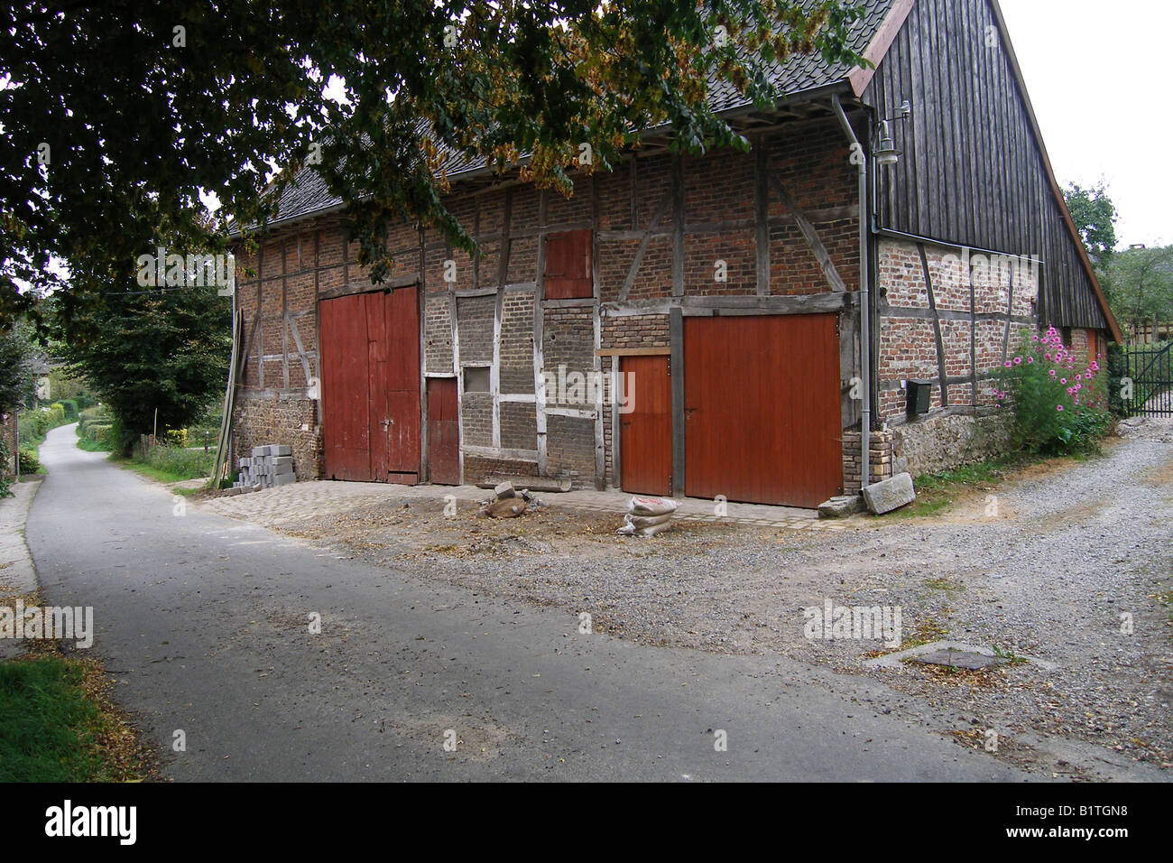 Belgium A farmhouse Stock Photo - Alamy