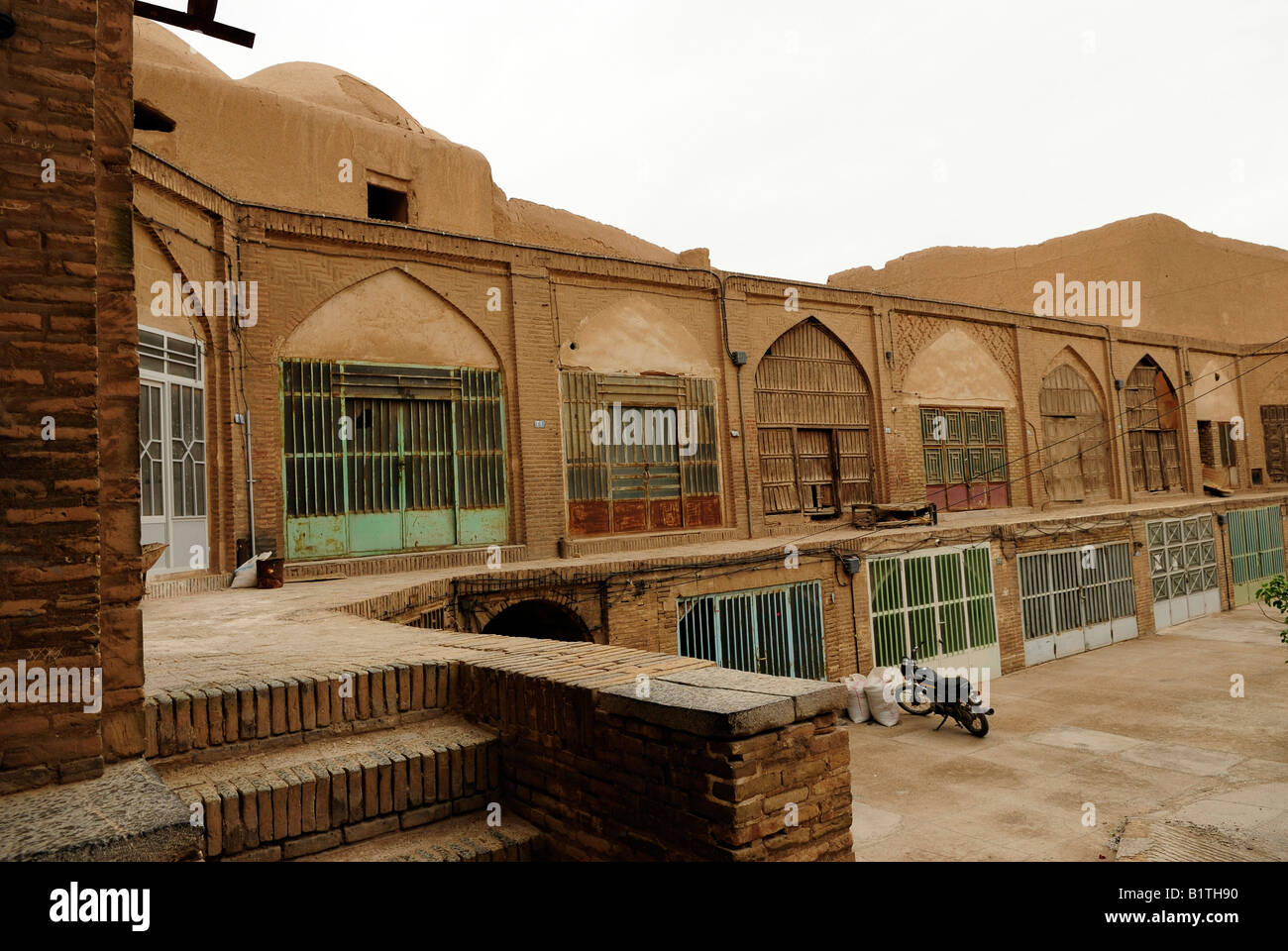 Inner courtyard revealing a series of small closed carpet making ...