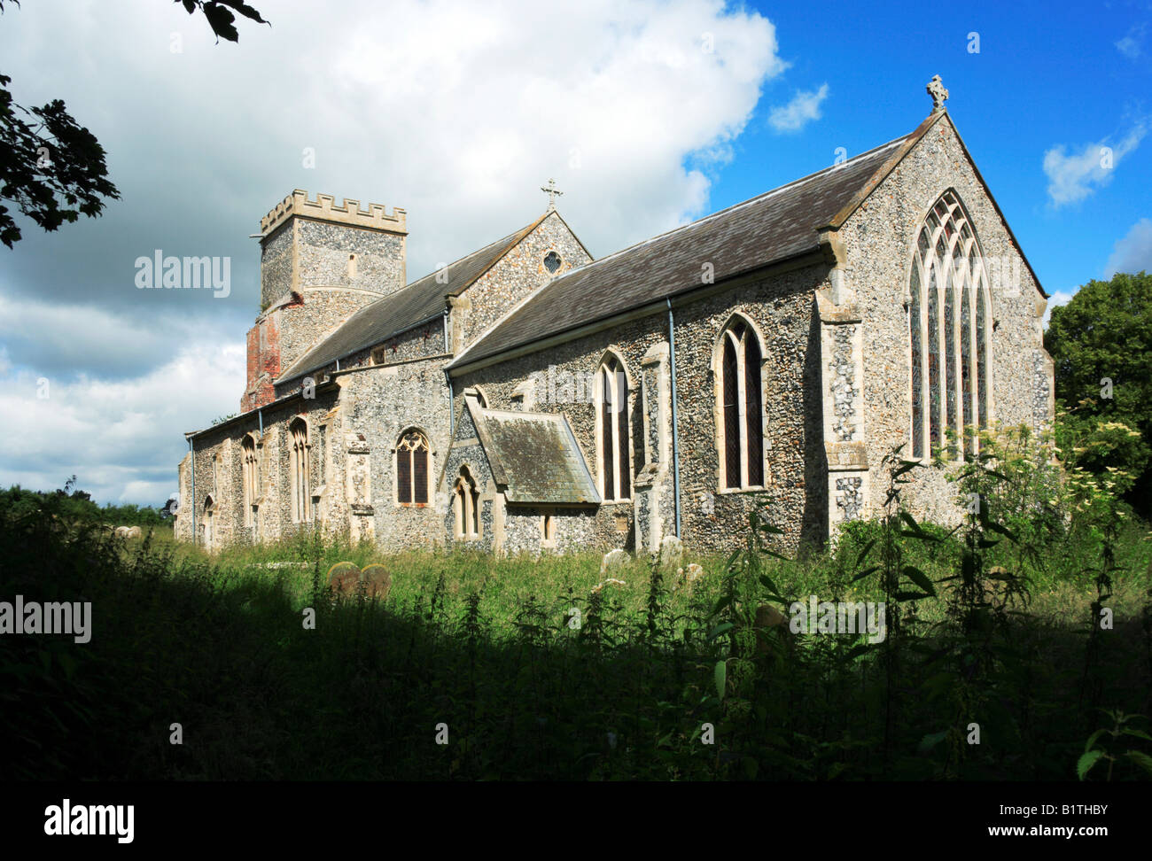 Church of Saint Mary the Virgin at Denton, Norfolk, UK Stock Photo - Alamy