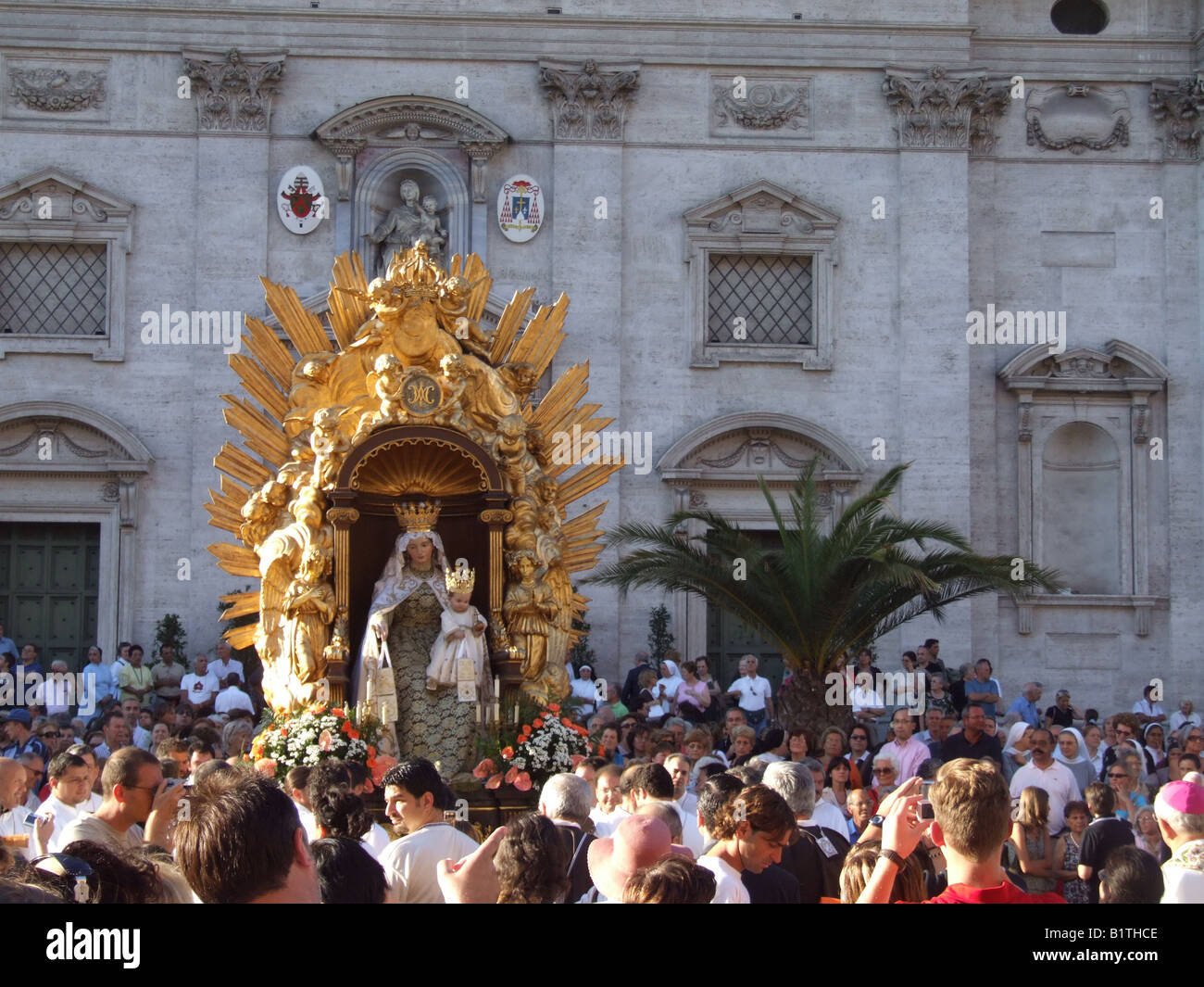 priests at religious procession in rome italy Stock Photo - Alamy