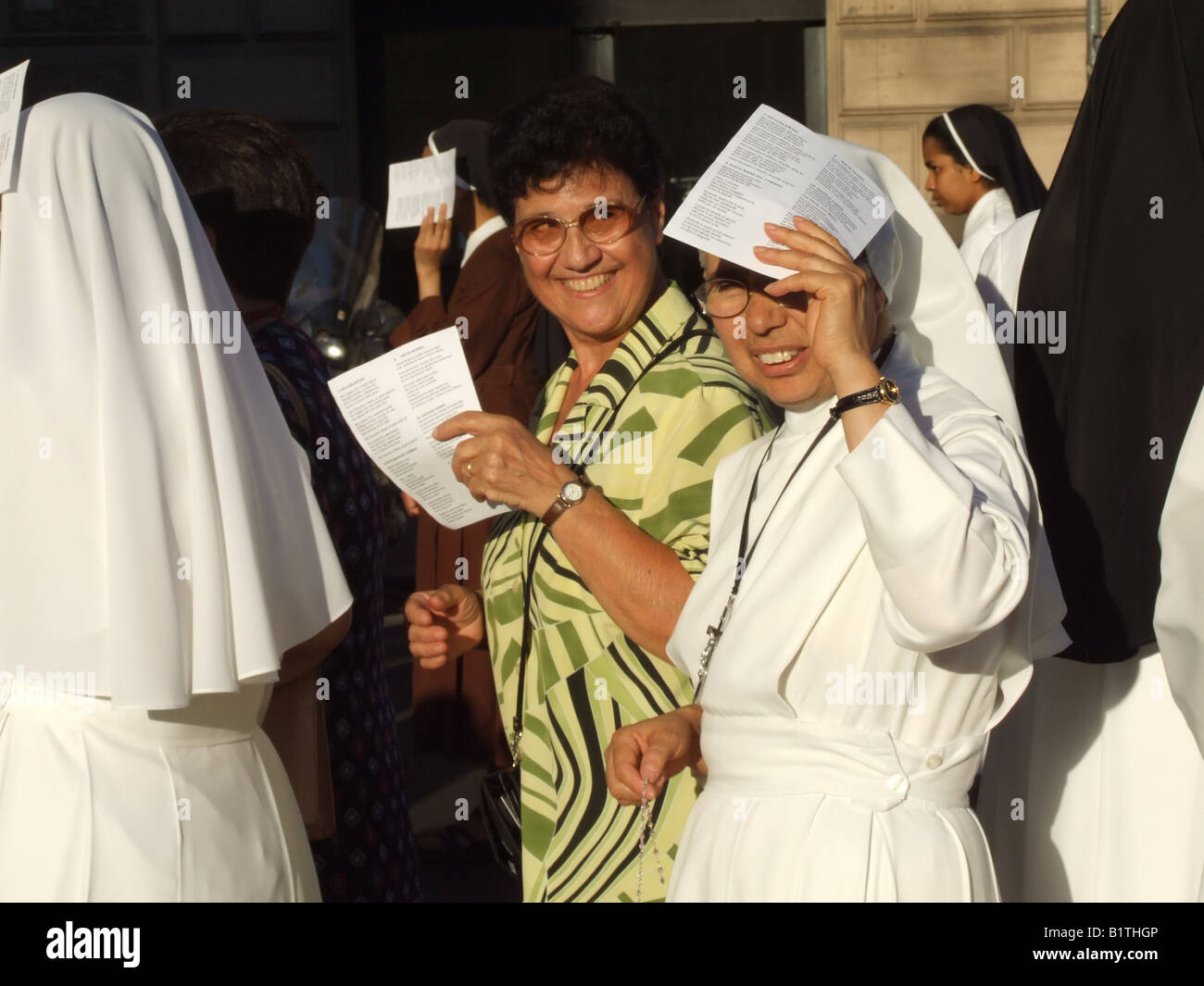 priests at religious procession in rome italy Stock Photo - Alamy
