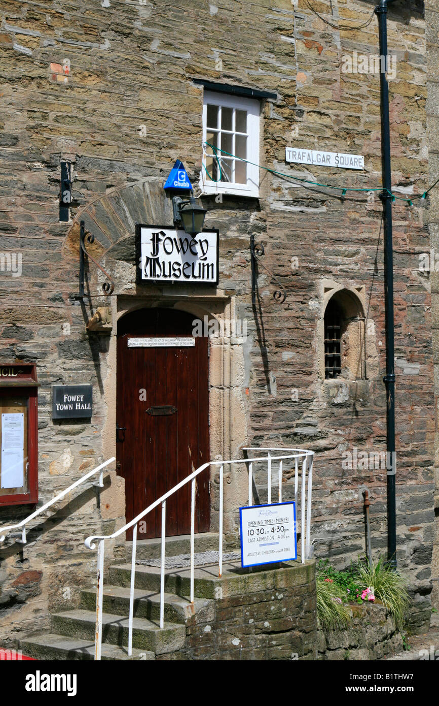 museum Fowey south coast town centre cornwall england uk gb Stock Photo ...