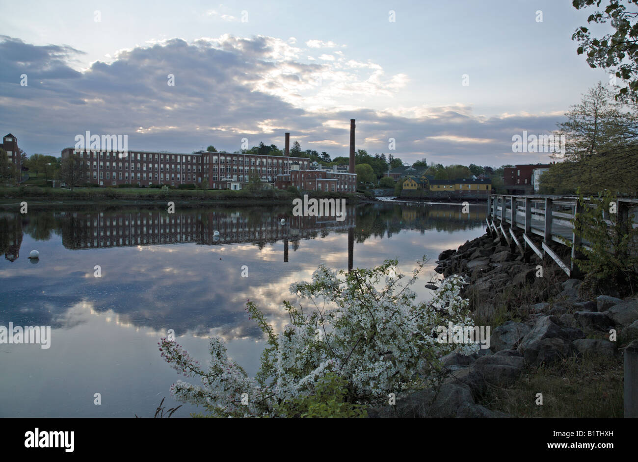 Squamscott River in downtown Exeter New Hampshire USA Stock Photo - Alamy