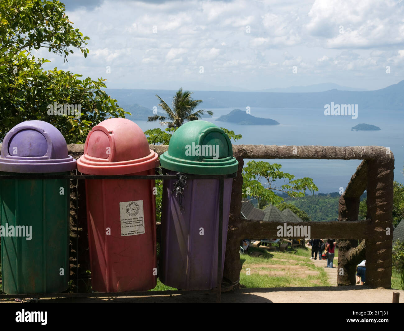 Recycling refuse bins in the Phillipines Stock Photo - Alamy