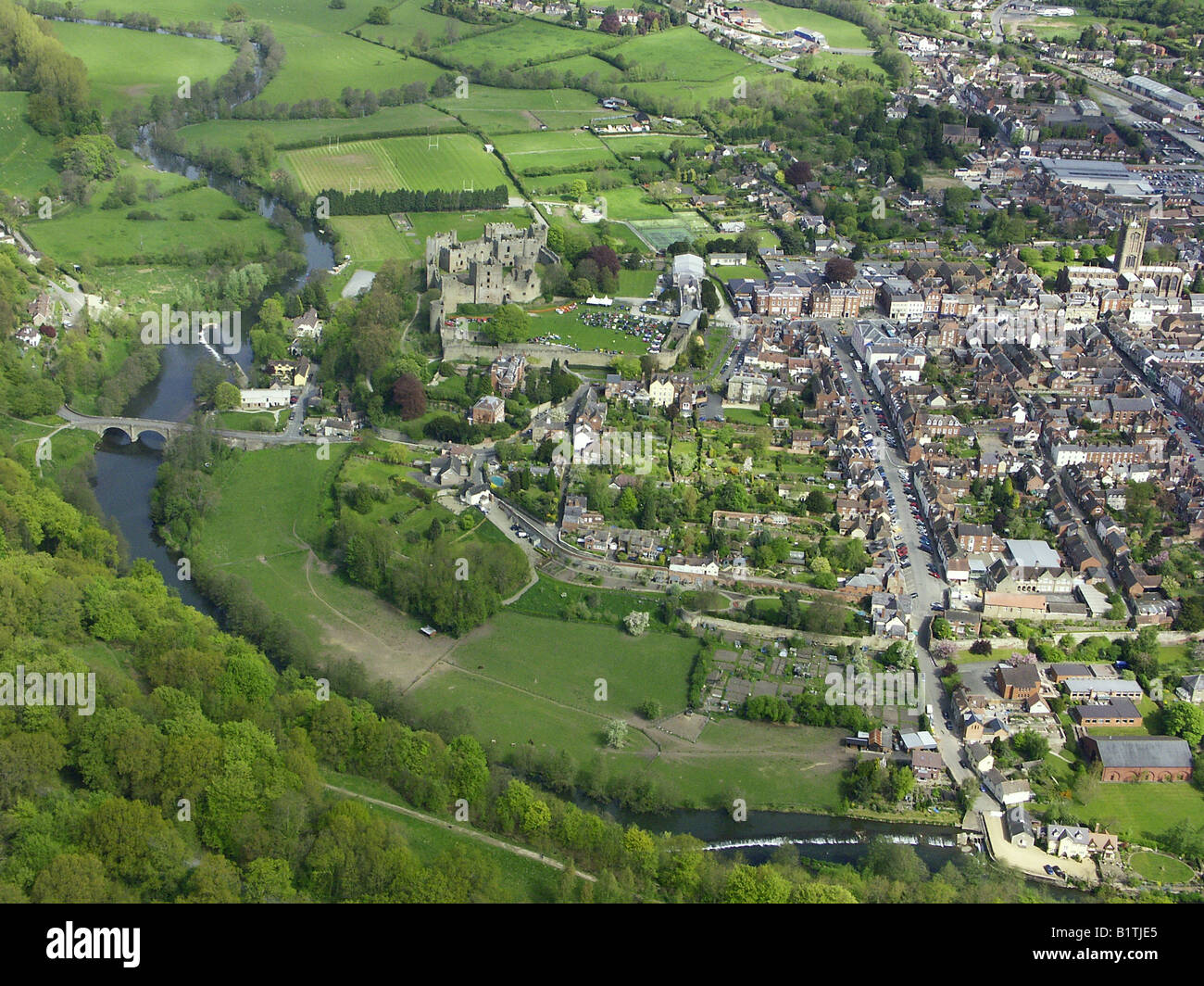 Ludlow aerial hi-res stock photography and images - Alamy