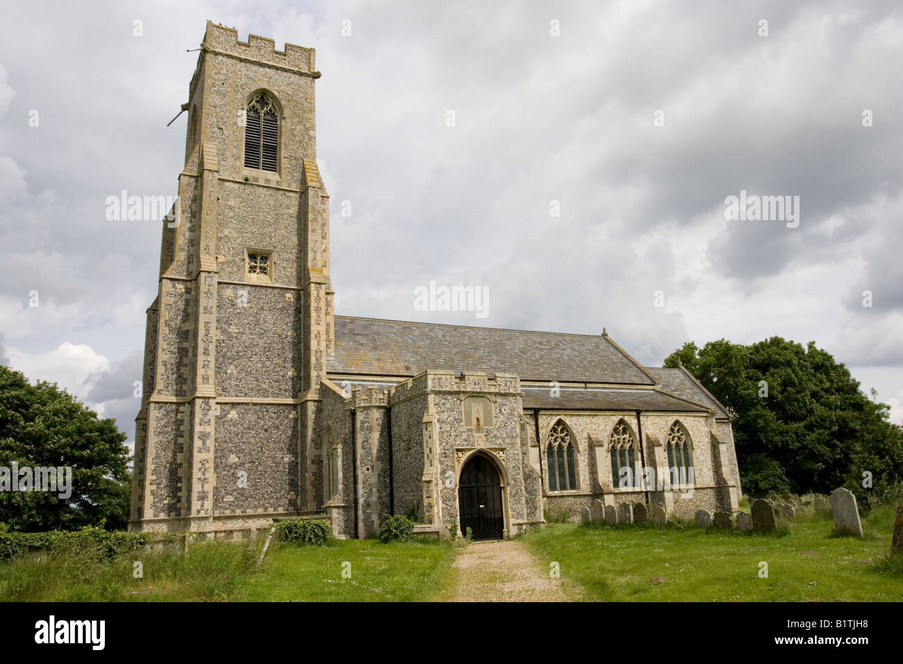 St Marys 11th century church Hickling Norfolk UK Stock Photo - Alamy