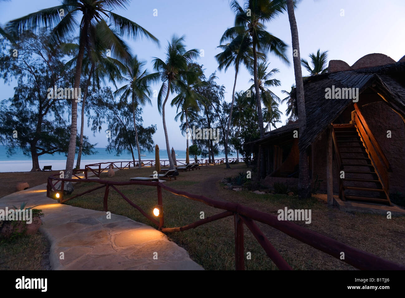Path through hotel area of the hotel The Sands at Nomad Diani Beach ...