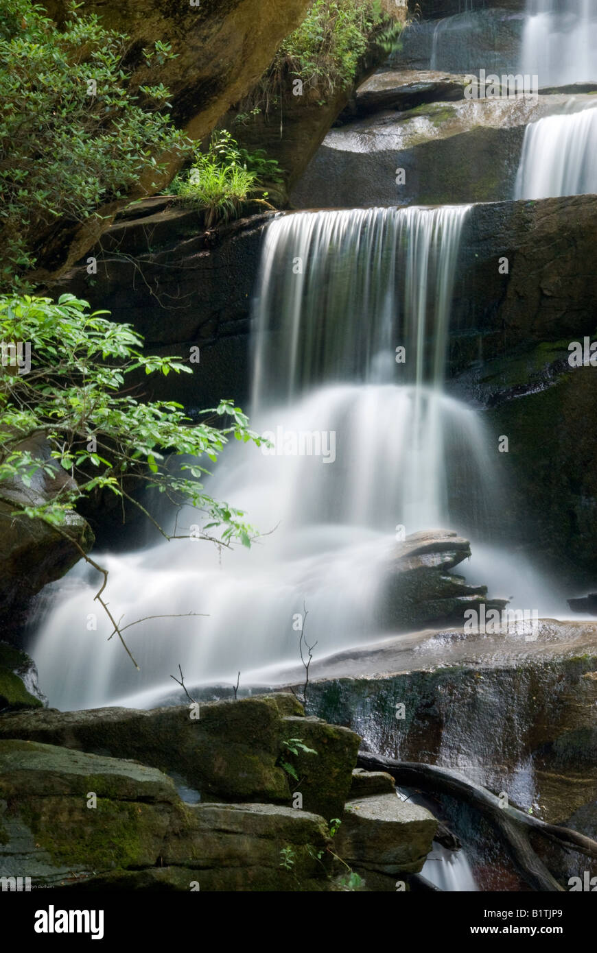 A beautiful and relaxing waterfall in the Blue Ridge Mountains of ...