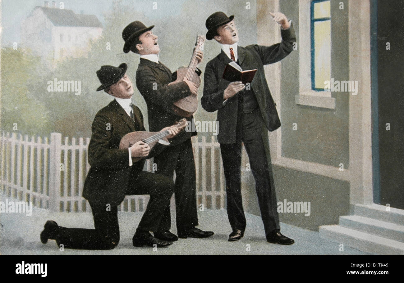 Three men making music hi-res stock photography and images - Alamy