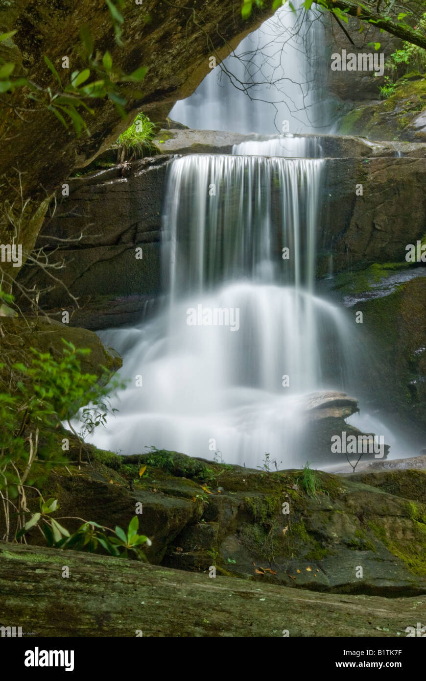A beautiful and relaxing waterfall in the Blue Ridge Mountains of ...