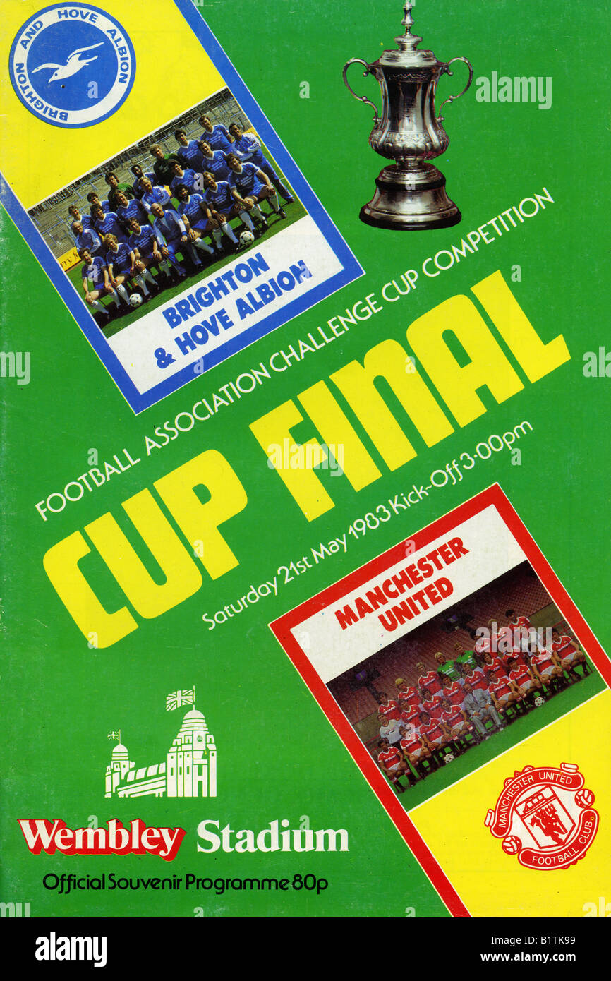 Old fa cup final programme hi-res stock photography and images - Alamy