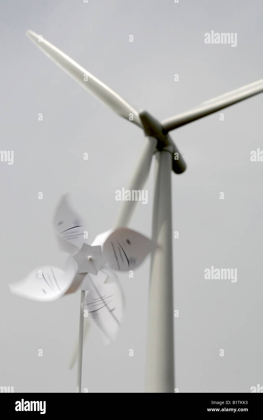The wind turbines at the community-owned onshore wind farm at Westmill ...