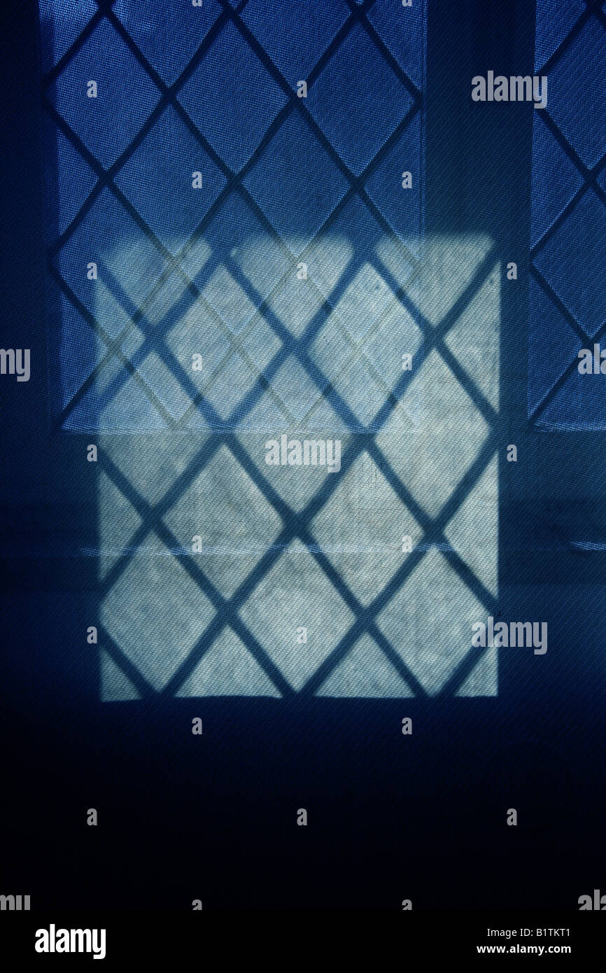 Abstract window grill shadow inside hi-res stock photography and images ...