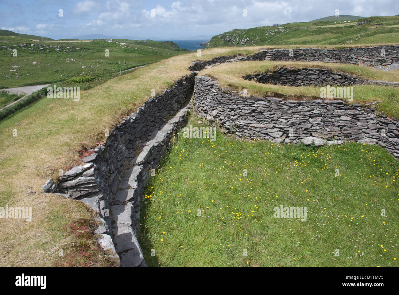 Leacanabuile Stone Fort, Cahirciveen, Co Kerry, Ireland Stock Photo - Alamy