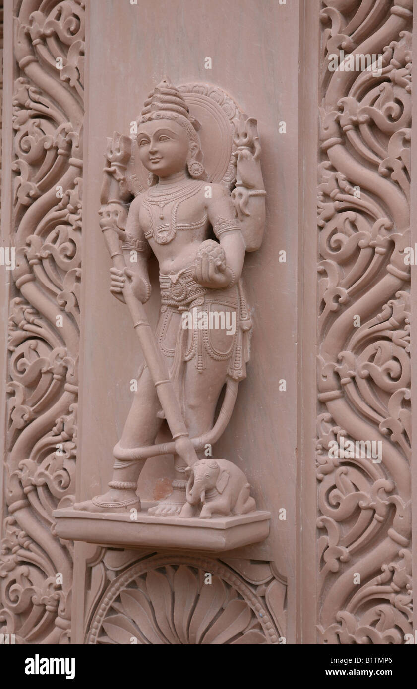 Carving at the Derasar, Oshwal Centre Stock Photo - Alamy