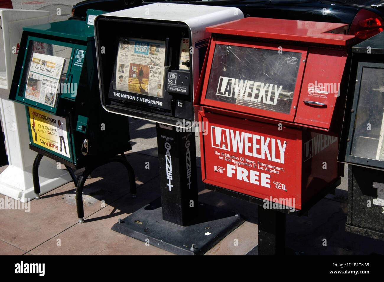 Paperstand, Los Angeles, California, USA Stock Photo - Alamy