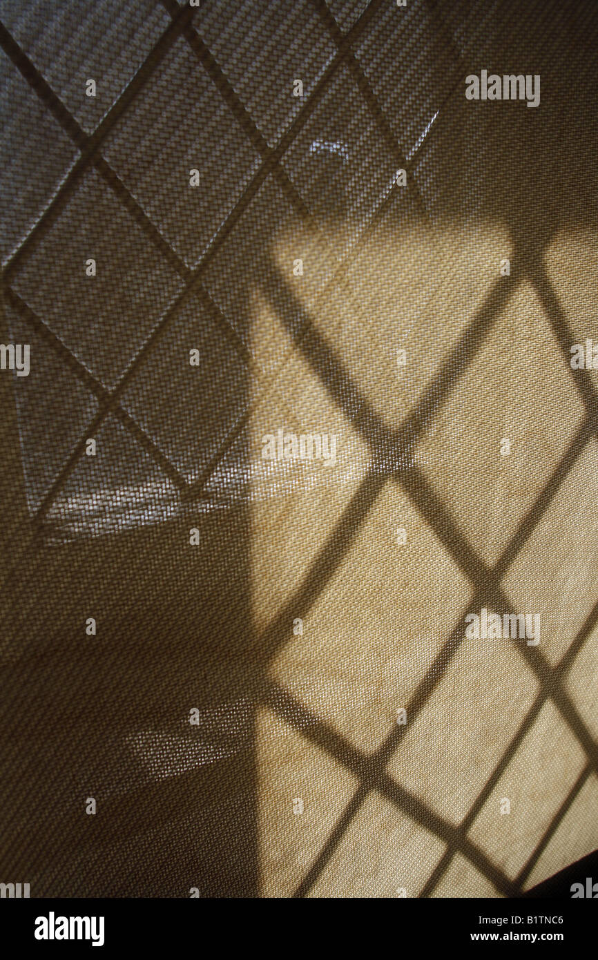 Abstract window grill shadow inside hi-res stock photography and images ...